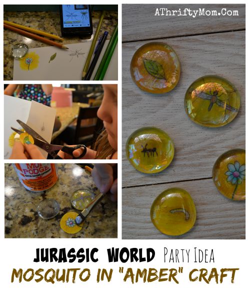 Jurassic World Party Ideas ~ Mosquito In Amber Craft for Kids - A ...
