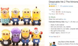 Set of 8 Minion figures on sale – A Thrifty Mom