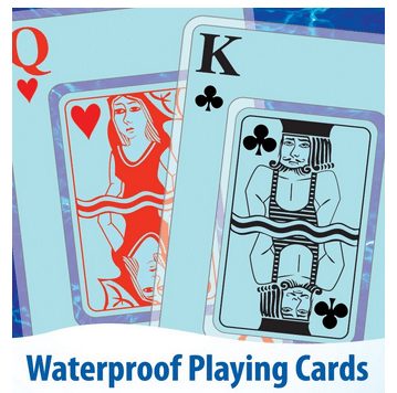 Waterproof Card Games for Kids and Adults – Great for the Beach, Travel ...