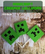 Minecraft Creeper Lollipops - A Thrifty Mom