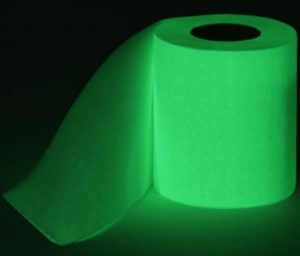 Christmas Gag Gift Idea - Glow in the dark toilet paper - A Thrifty Mom