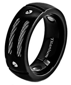 Titanium modern rings for weddings, anniversary and fashion – A Thrifty Mom