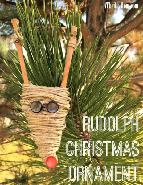 Rudolph Christmas Ornament, fun for kids to make – A Thrifty Mom
