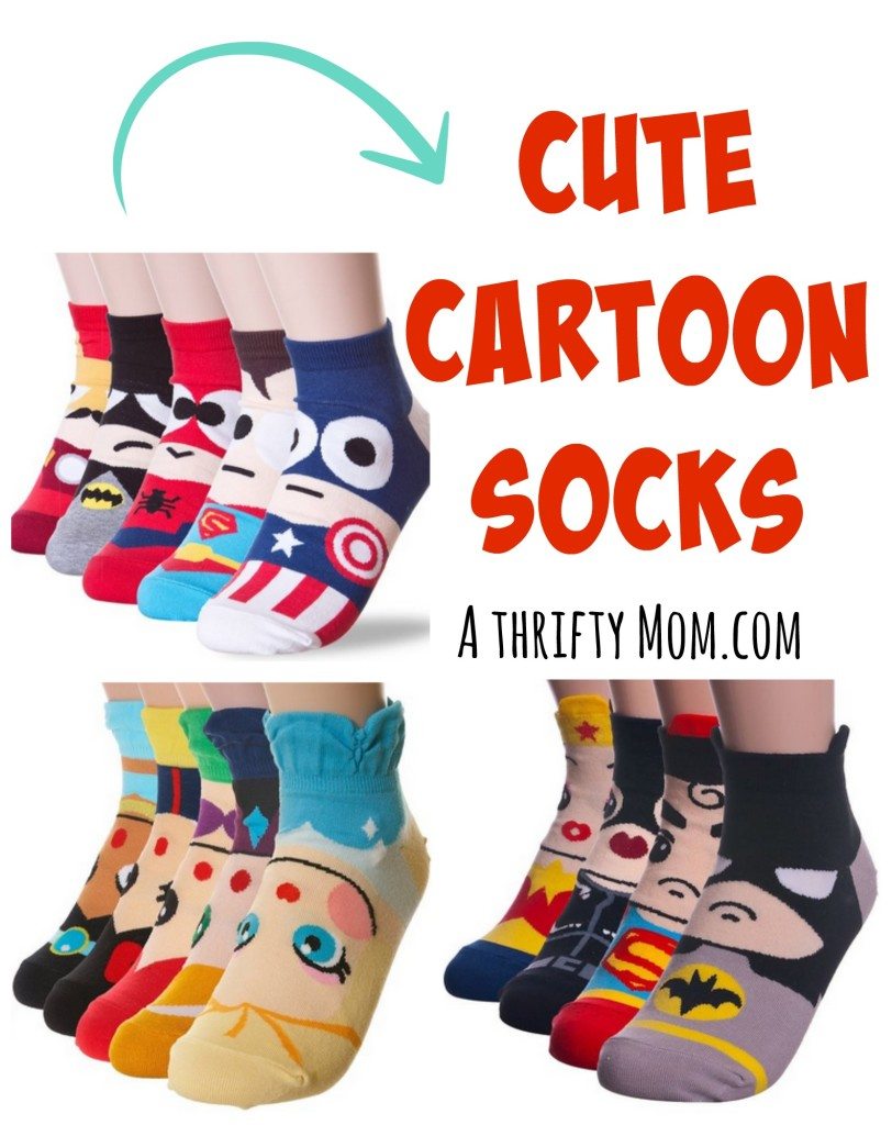 Cute Cartoon Princess and Superhero Socks – A Thrifty Mom
