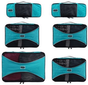 6 Piece Lightweight Travel Packing Cubes Set – Travel and Packing made ...
