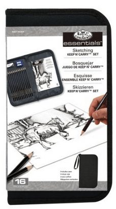 Drawing and Sketching Pencil Set In Zippered Carrying Case – Gift Idea ...