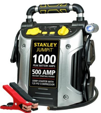 Stanley 1000 Peak Amp Jump Starter with Built in Compressor – Roadside ...