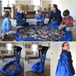 Lego Toy Mat and storage bag for EASY clean up ~ EZY Tidy Storage Bag ...