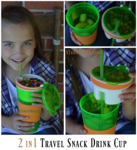 SNACKEEZ review – 2 in 1 Travel Snack Drink Cup – A Thrifty Mom