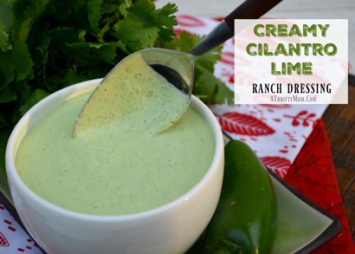 Creamy Cilantro Lime Ranch Dressing Recipe In 5 minutes – A Thrifty Mom