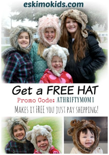 Eskimokids.com Coupon Code: ATHRIFTYMOM1 for FREE Hats