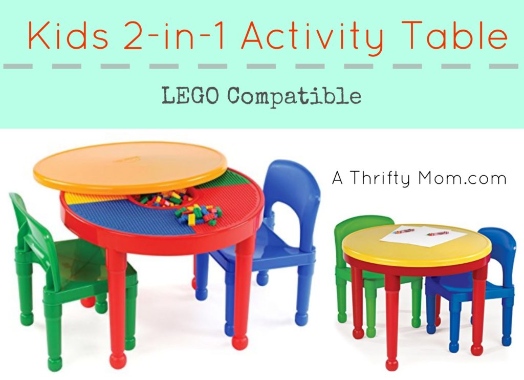 Kids 2-in-1 Activity Table – LEGO Compatible – A Thrifty Mom