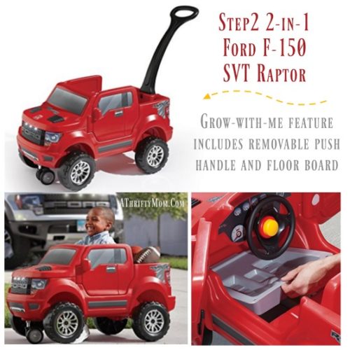 Step2 2-in-1 Ford F-150 SVT Raptor – Grow with me feature – A Thrifty Mom