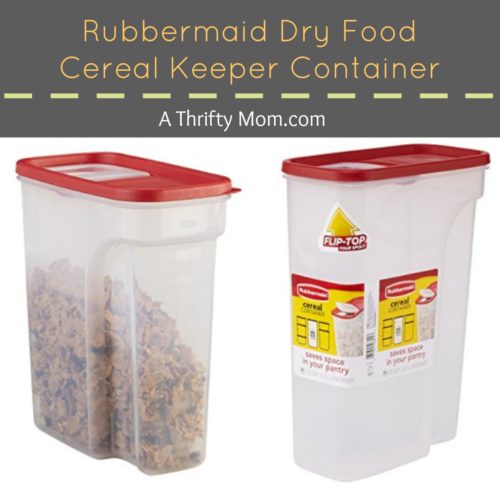 Rubbermaid Dry Food Cereal Keeper Container – A Thrifty Mom