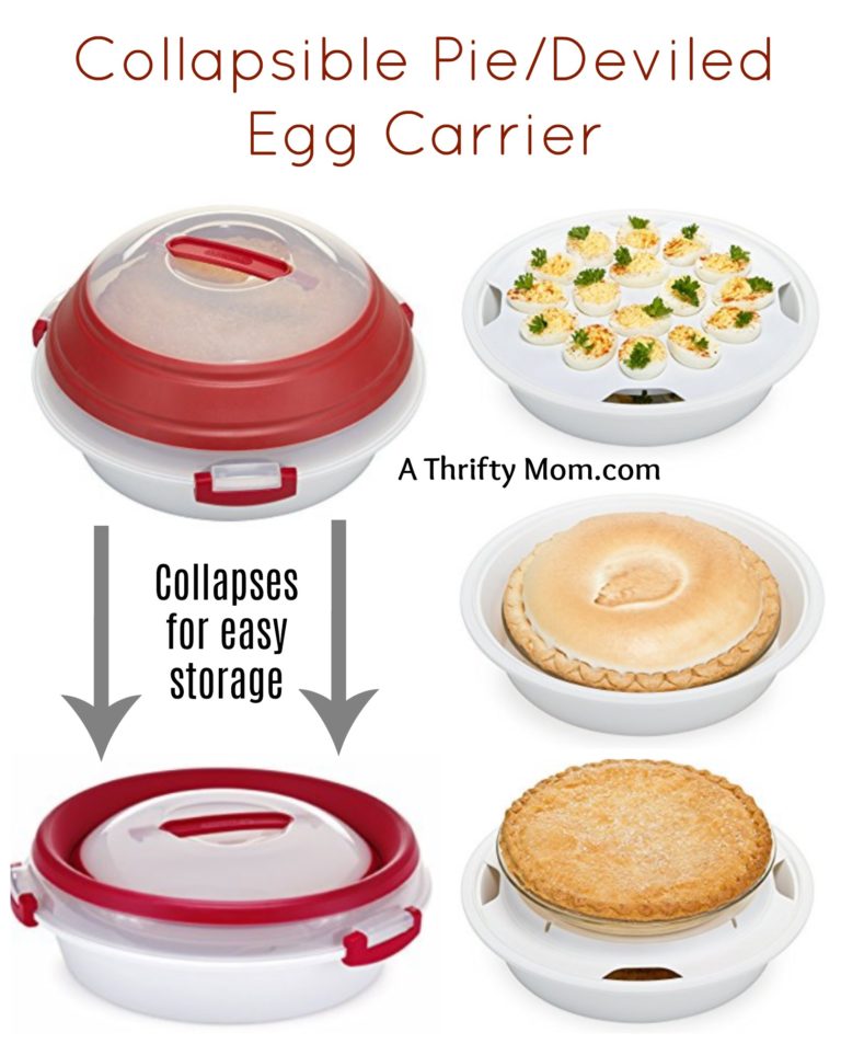 Collapsible Pie/Deviled Egg Carrier - A Thrifty Mom