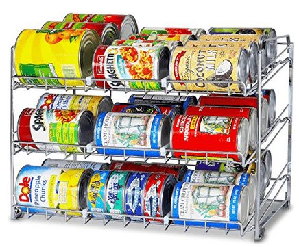 Stackable Can Rack Kitchen Organizer – A Thrifty Mom