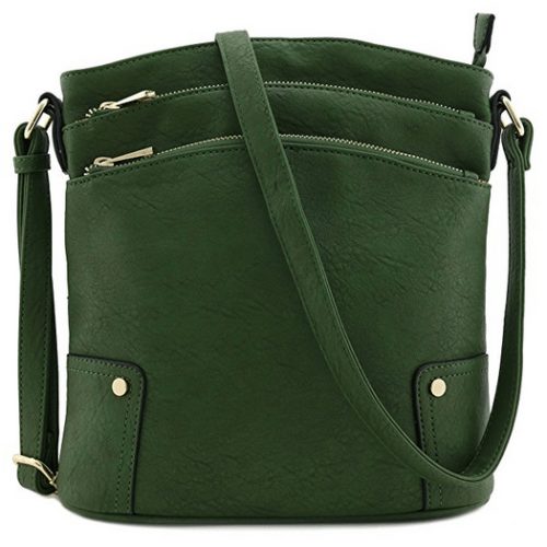 Triple Zip Large Crossbody Bag – A Thrifty Mom