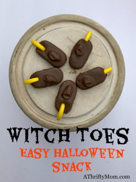Witch toes easy Halloween snack - A Thrifty Mom