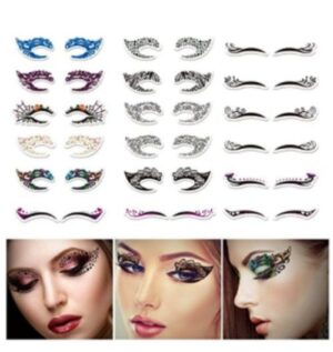 Temporary eye makeup tattoos - A Thrifty Mom