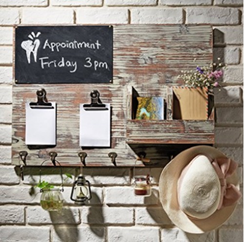 Farmhouse command center – A Thrifty Mom