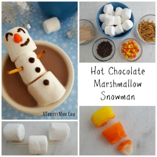 Hot Chocolate Marshmallow Snowman ~ Snow Day Treat – A Thrifty Mom