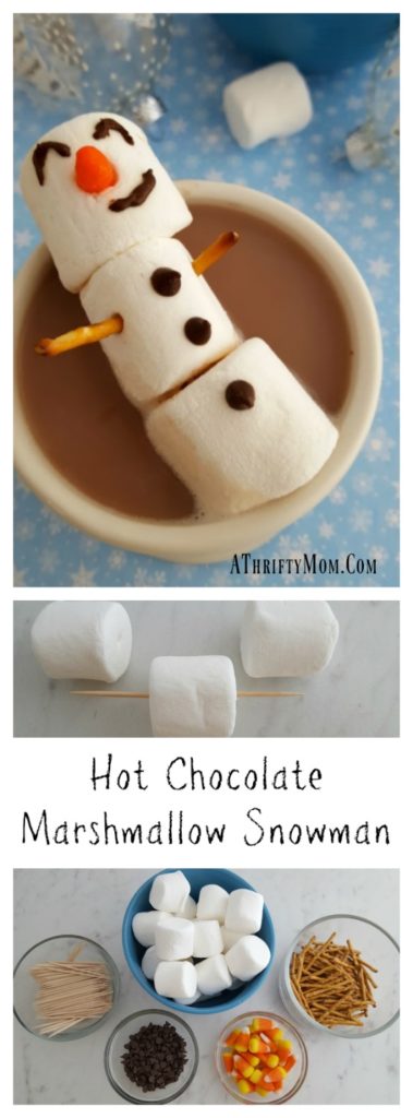 Hot Chocolate Marshmallow Snowman ~ Snow Day Treat – A Thrifty Mom