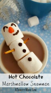 Hot Chocolate Marshmallow Snowman ~ Snow Day Treat – A Thrifty Mom