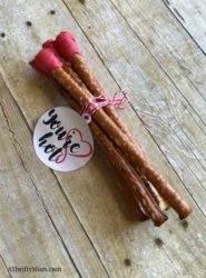 Matchstick Valentines, free printable tags – A Thrifty Mom