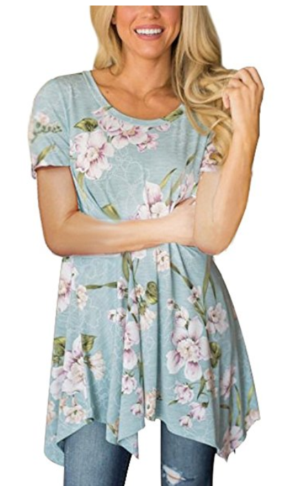 Plus Size Floral Tunic Tops – A Thrifty Mom