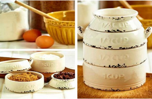 farmhouse measuring cups - A Thrifty Mom - Recipes, Crafts, DIY and more