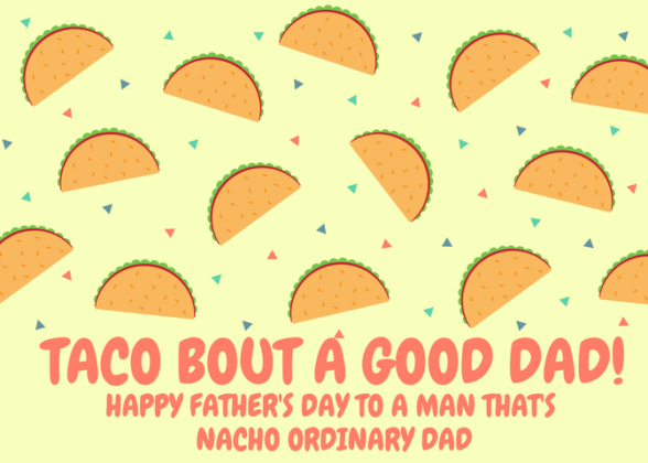 Taco Father’s Day printable – A Thrifty Mom