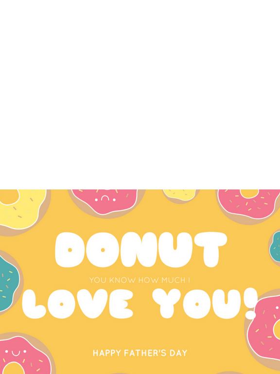 Donut Father’s day card – A Thrifty Mom