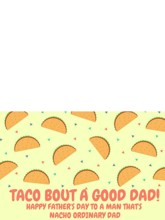 Taco Father’s Day printable – A Thrifty Mom