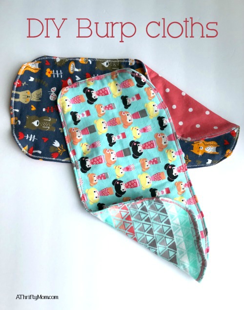 DIY burp cloths – A Thrifty Mom