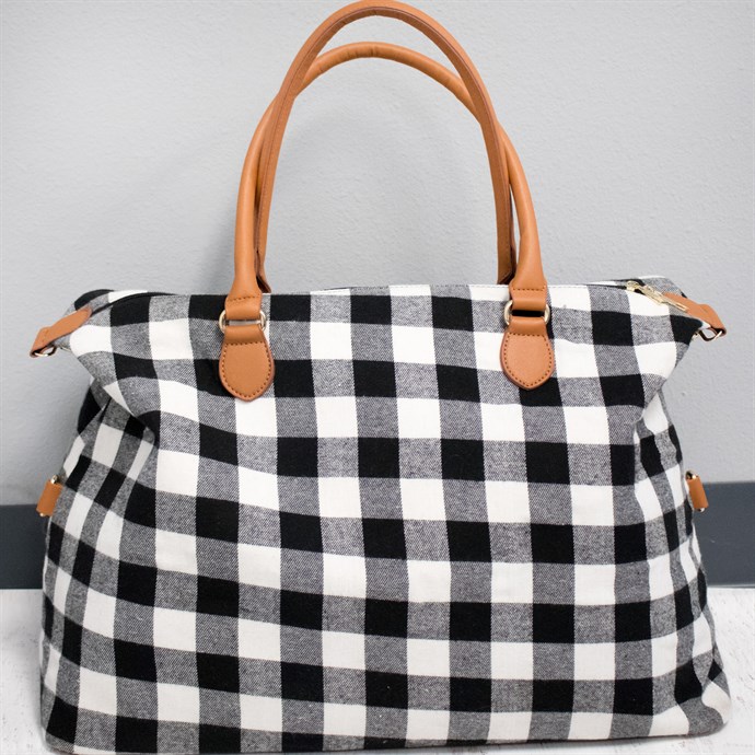 Buffalo plaid bag-2 color choices – A Thrifty Mom