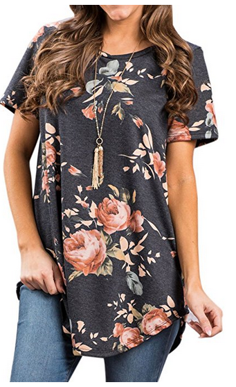Short Sleeve Floral Top – A Thrifty Mom