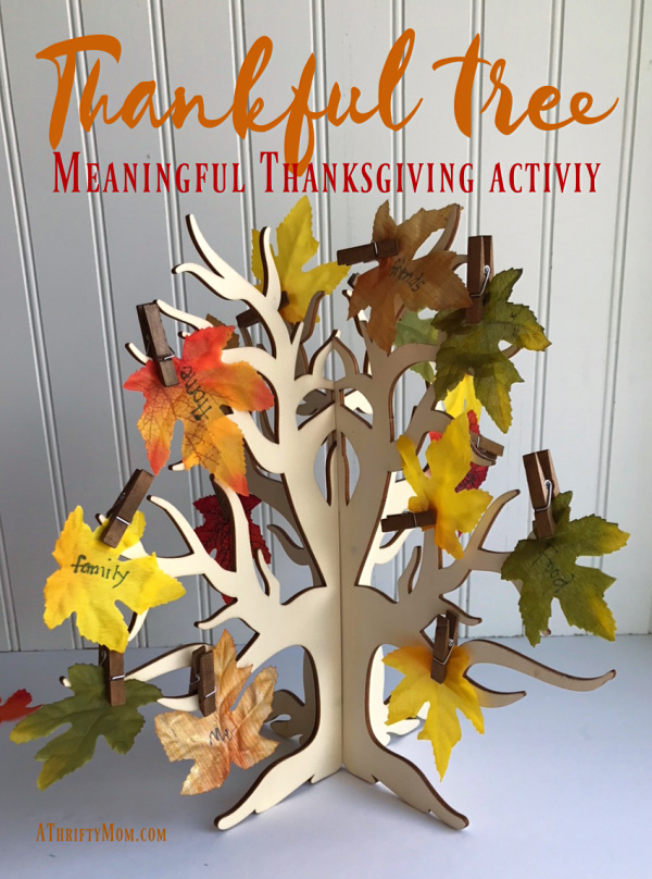 Thankful tree, meaningful Thanksgiving idea – A Thrifty Mom