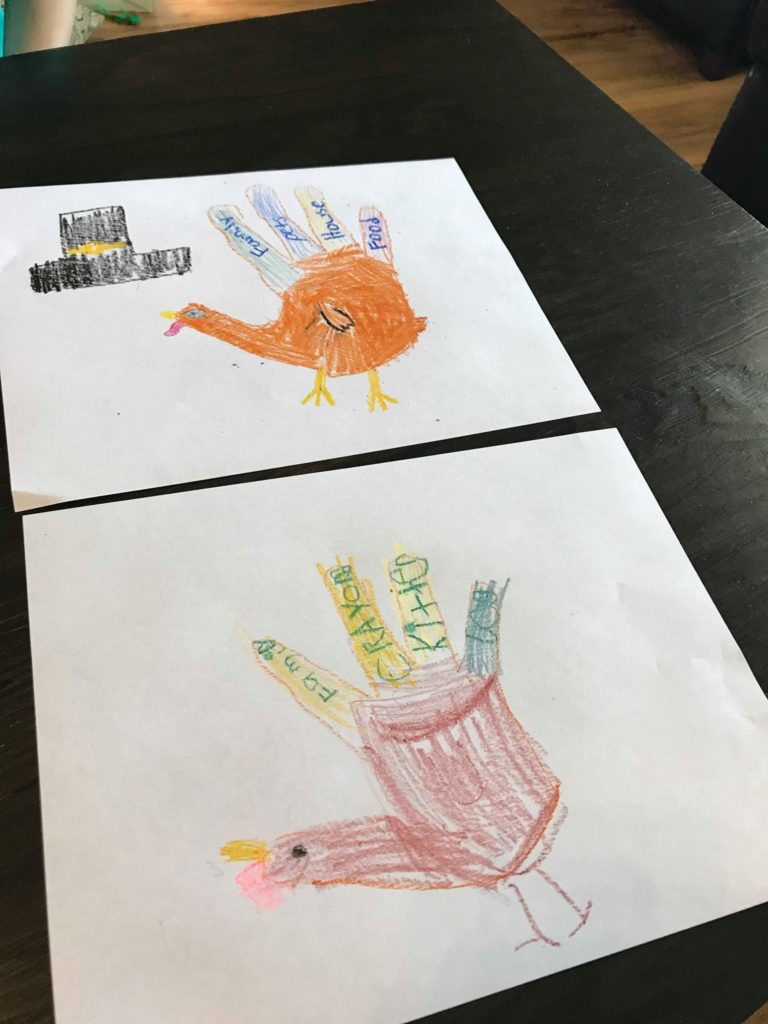 Thankful Turkey Hands – Easy Craft – A Thrifty Mom