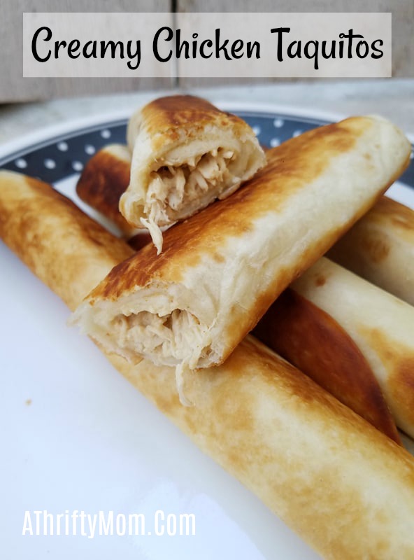 Creamy Chicken Taquitos Recipe – A Thrifty Mom
