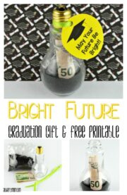 Bright Future Graduation Gift with Free Printable Tag – A Thrifty Mom