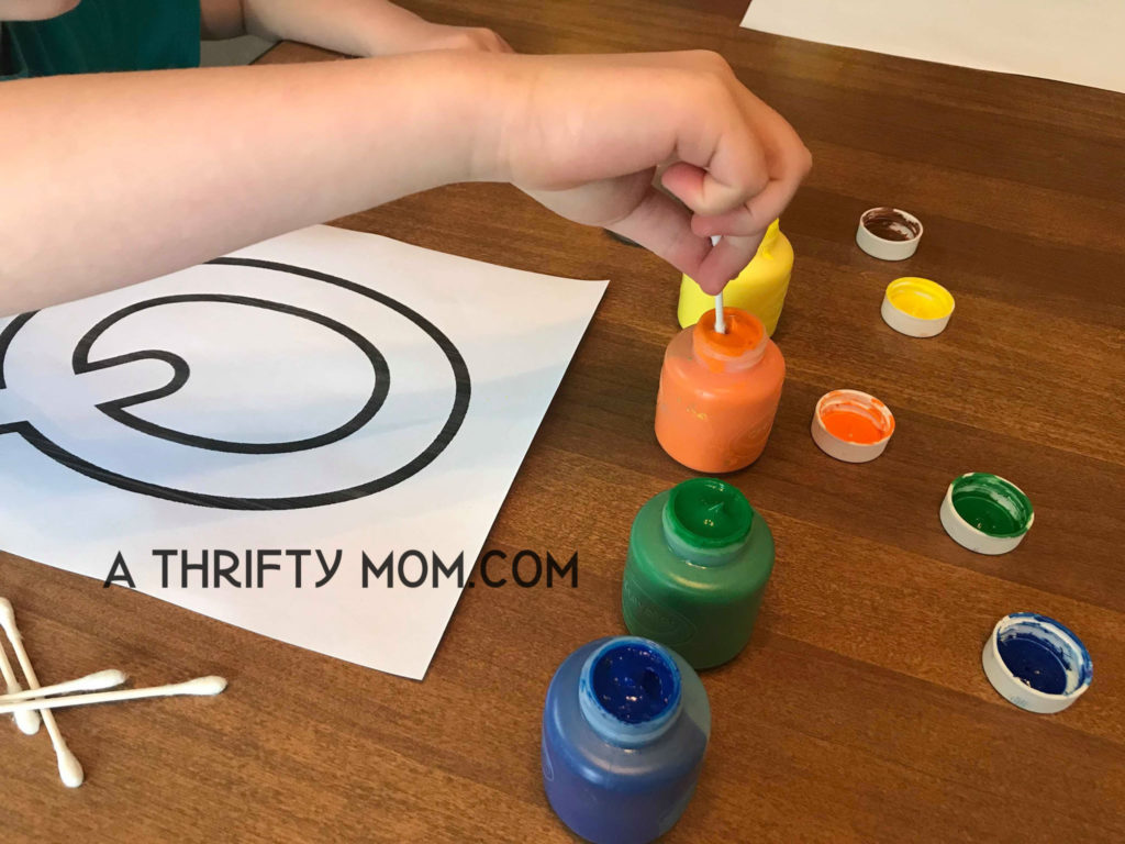 Q-Tip Painting Art Activity for Kids – A Thrifty Mom