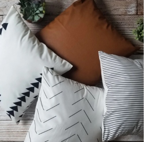 Modern geometric pillow cover set – A Thrifty Mom