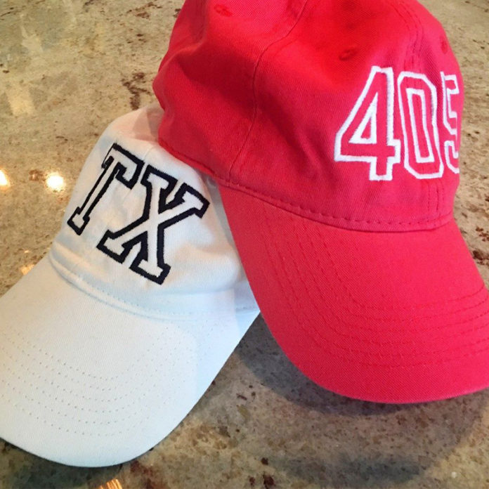 Custom state/area code hats – A Thrifty Mom