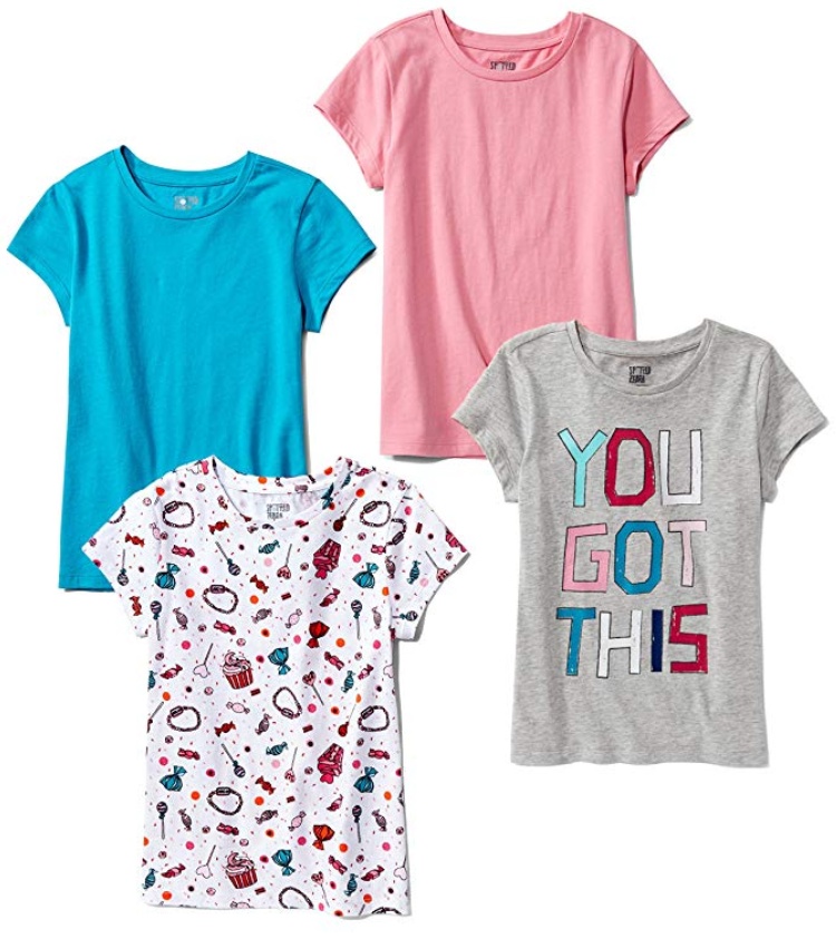 Girls’ 4-Packs Short-Sleeve T-Shirts – A Thrifty Mom
