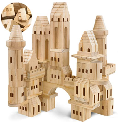 Wooden Castle Building Blocks Set – A Thrifty Mom