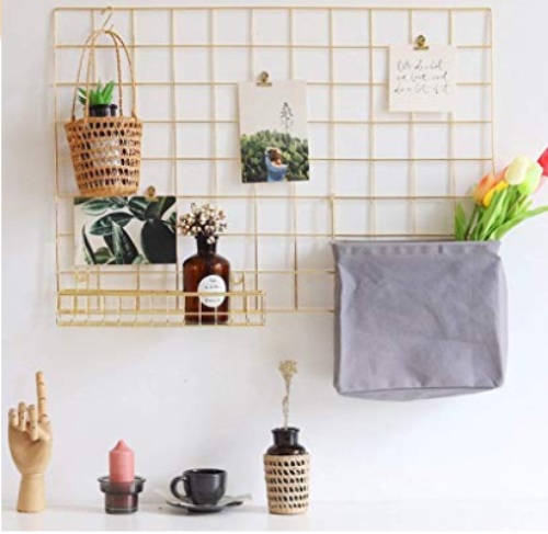 Grid wall display – A Thrifty Mom