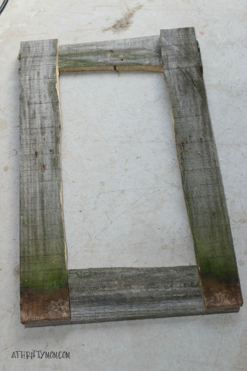 DIY scrapwood frame and letter craft – A Thrifty Mom