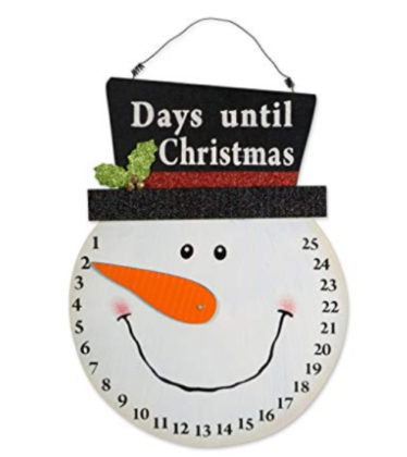 Snowman Christmas countdown – A Thrifty Mom