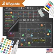 Magnetic calendar and chore chart set – A Thrifty Mom