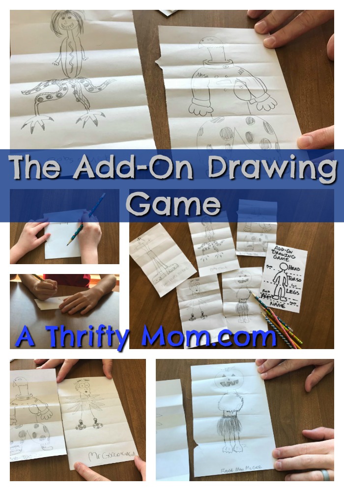 The Add-On Drawing Game - A Thrifty Mom